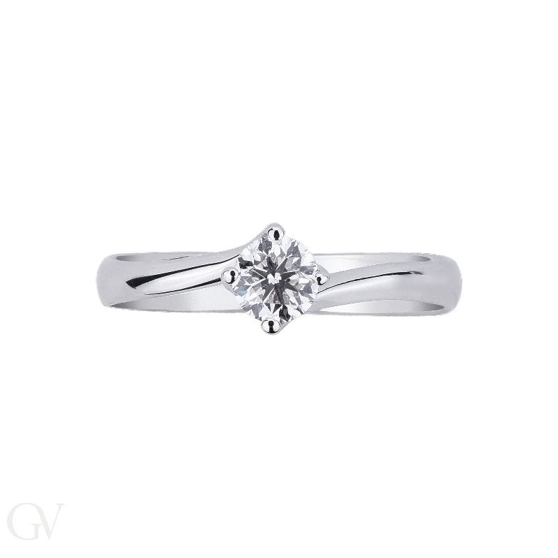 White gold 18k solitaire setting | GV