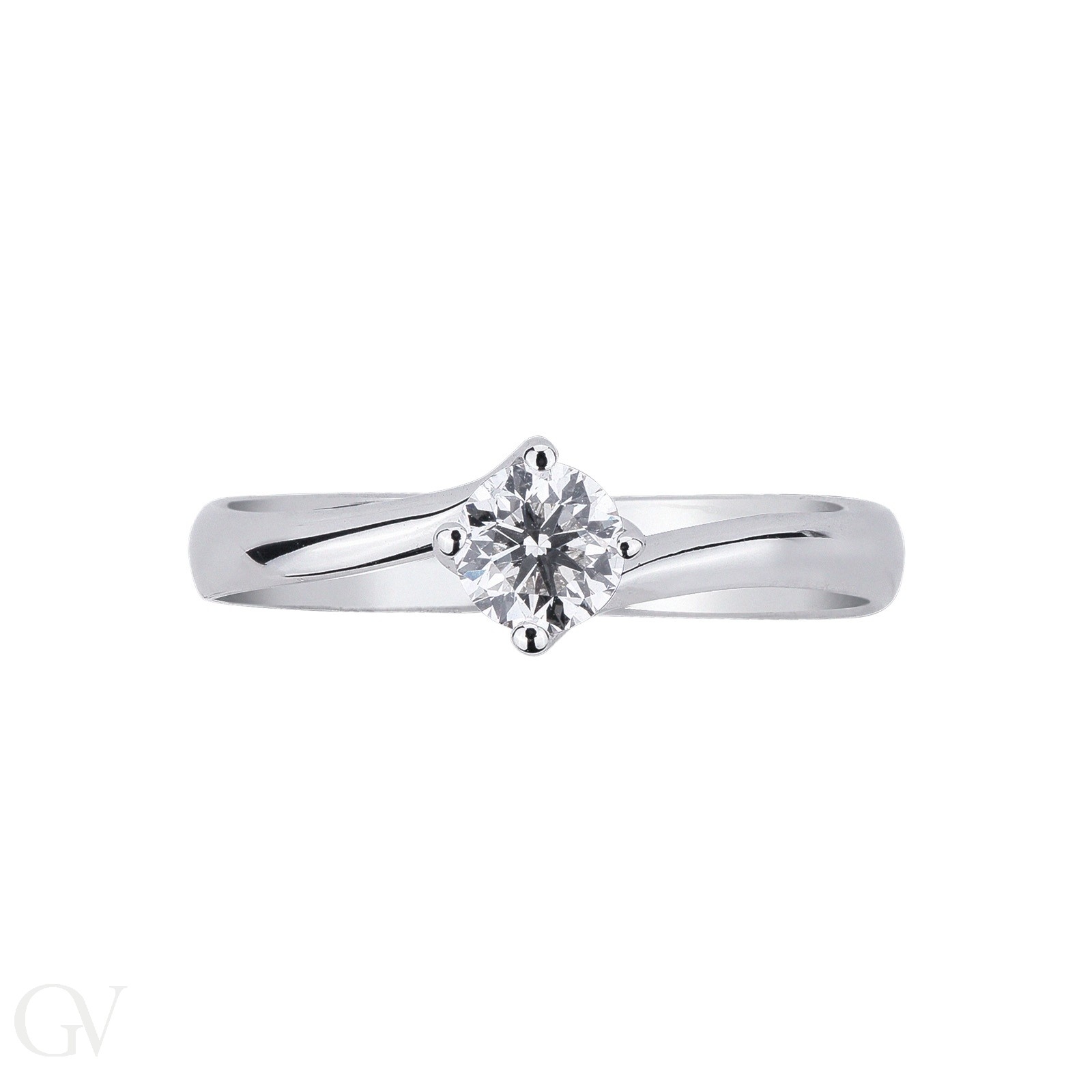 White gold 18k solitaire setting | GV